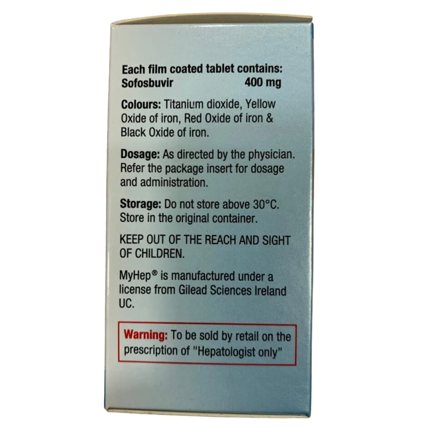 MyHep 400mg Tablets Buy at wholesale price