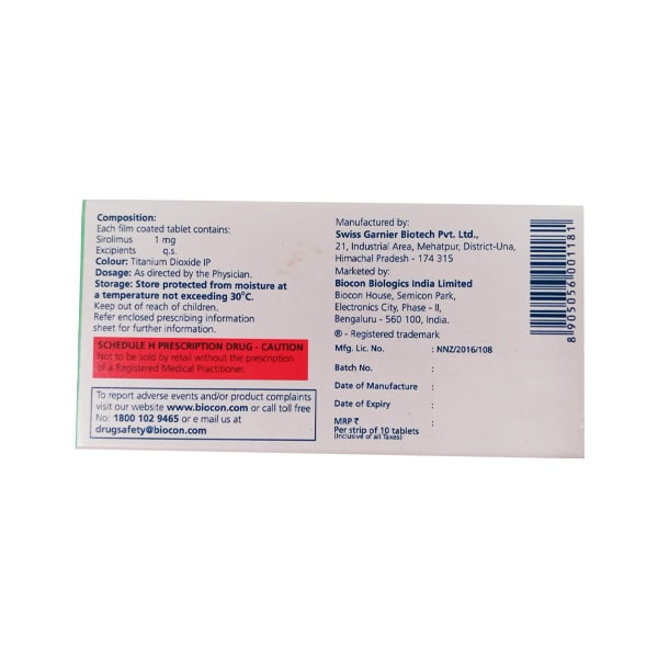 Rapacan 1mg Tablet - Rapamycin Buy at wholesale price