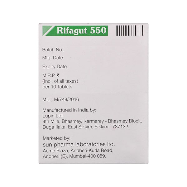Rifagut 550 mg Tablet Buy Online at Wholesale Price